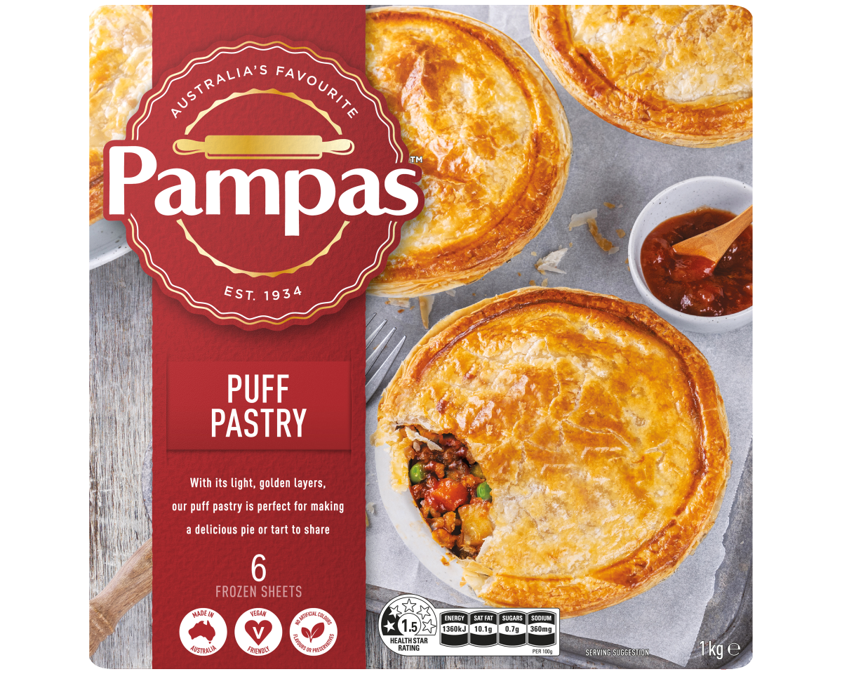 Pampas Puff Pastry Frozen 1 kg | Pampas